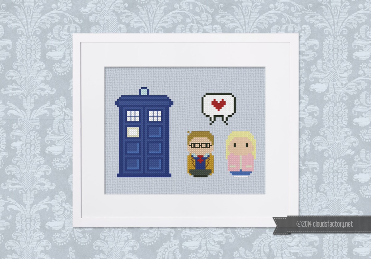 Doctor Who - 10th doctor and Rose Tyler - Mini People in Love - Digital ...