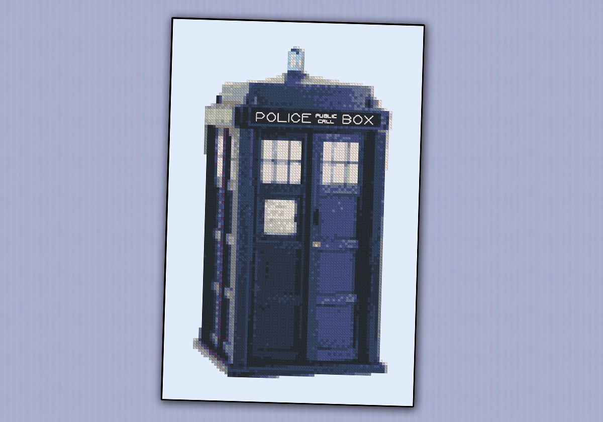 Doctor Who - Tardis - Cross Stitch Patterns - Products - Digital Cross ...