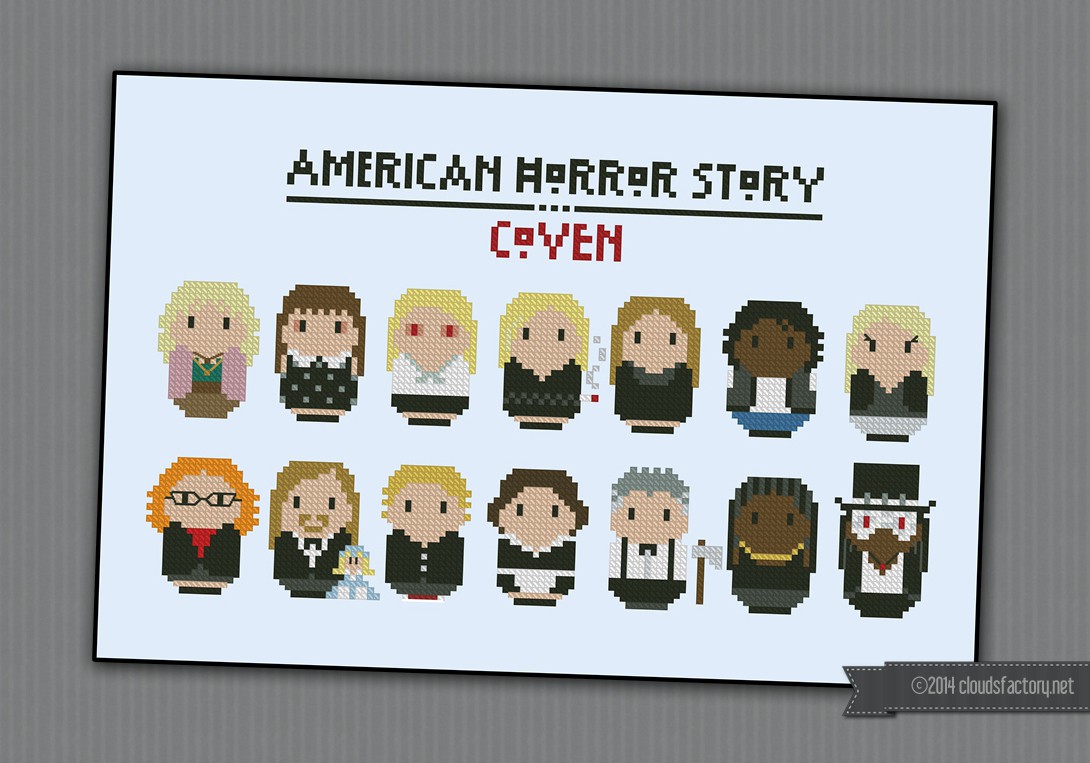 American Horror Story - Coven - Digital Cross Stitch Pattern