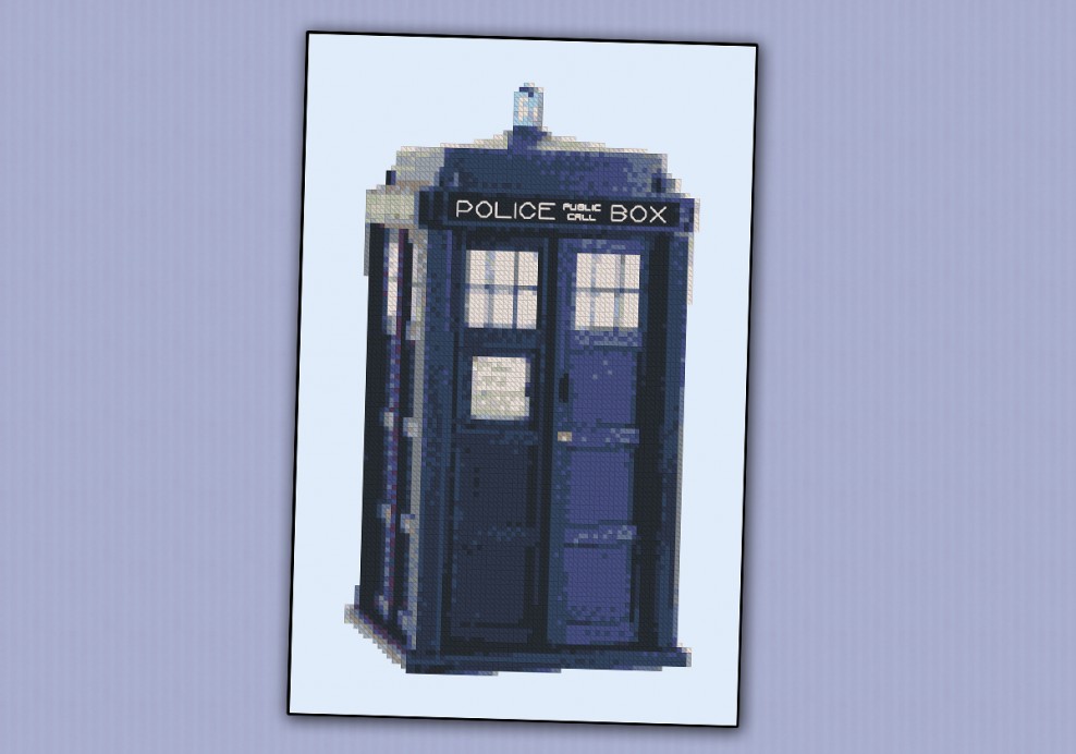 Doctor Who - Tardis - Digital Cross Stitch Pattern