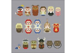 Labyrinth (giant version) - Digital Cross Stitch Pattern