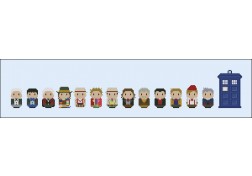 Doctor Who - The Doctors - Digital Cross Stitch Pattern