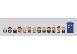 Doctor Who - The Doctors - Digital Cross Stitch Pattern