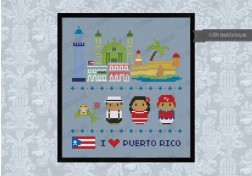 Puerto Rico icons (big version) - Mini people around the world ...