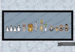 Madagascar - Cartoons - Mini People - Cross Stitch Patterns - Products ...