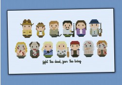 The Walking Dead - Digital Cross Stitch Pattern
